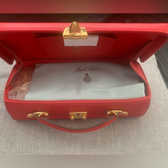 Mark Cross | Bags | New In Box Mark Cross Grace Lungo Bag Tumbled Grain ...